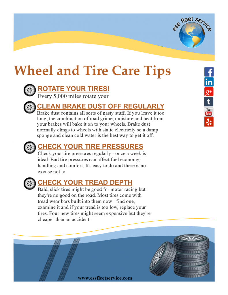 Wheel and Tire Care Tips - ESS FLEET SERVICE